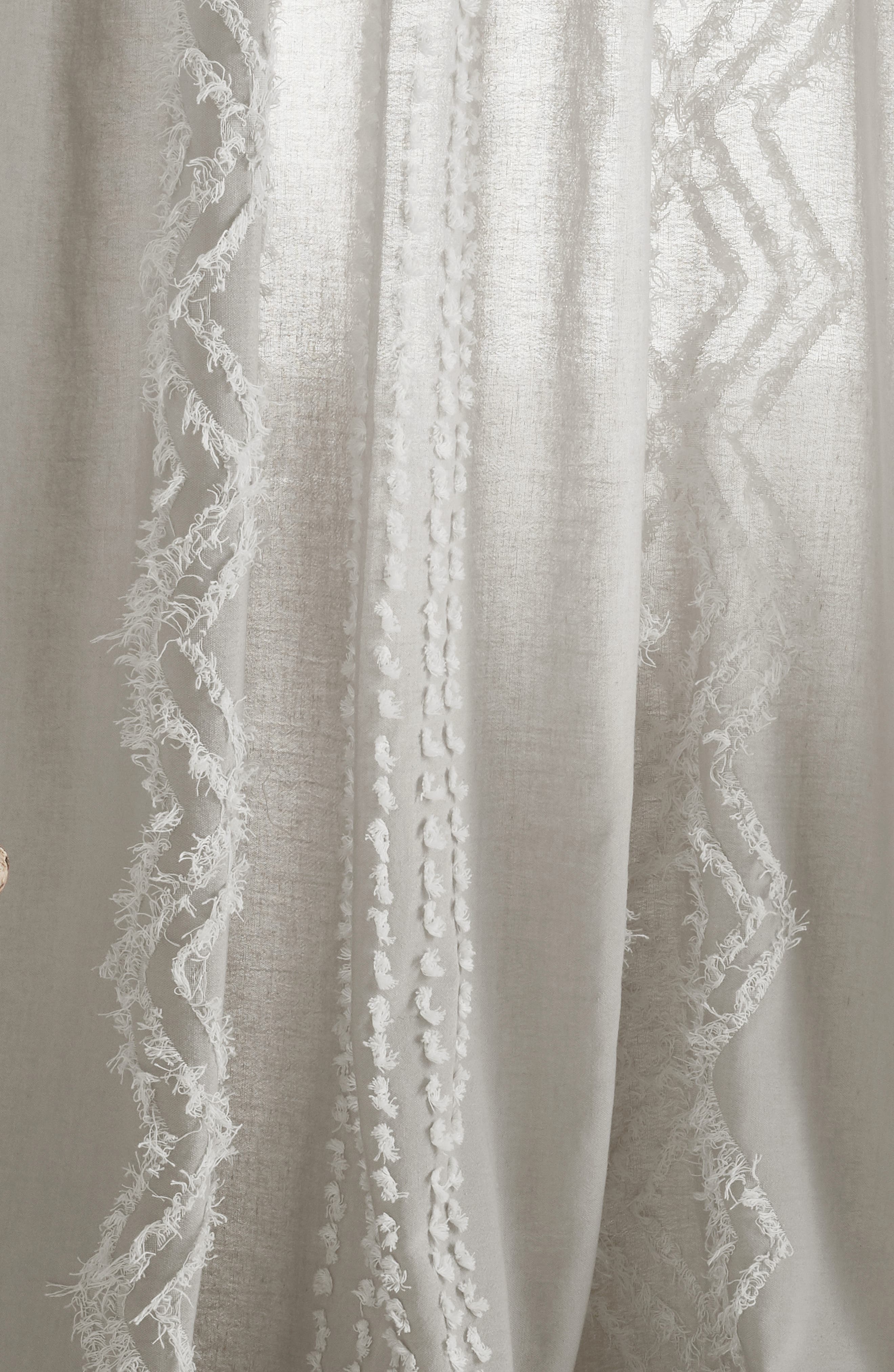 Peri Home Cut Geo Back Tab Single Curtain Panel | Nordstrom