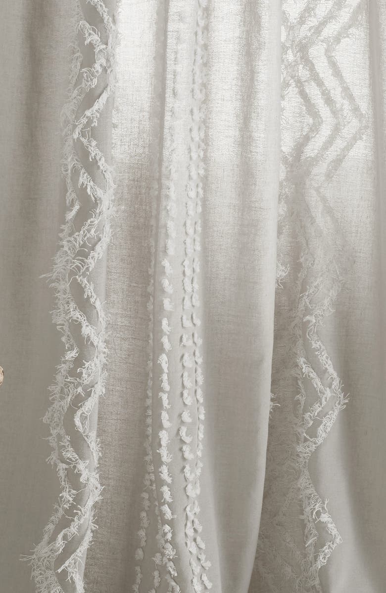 Peri Home Cut Geo Back Tab Single Curtain Panel | Nordstrom