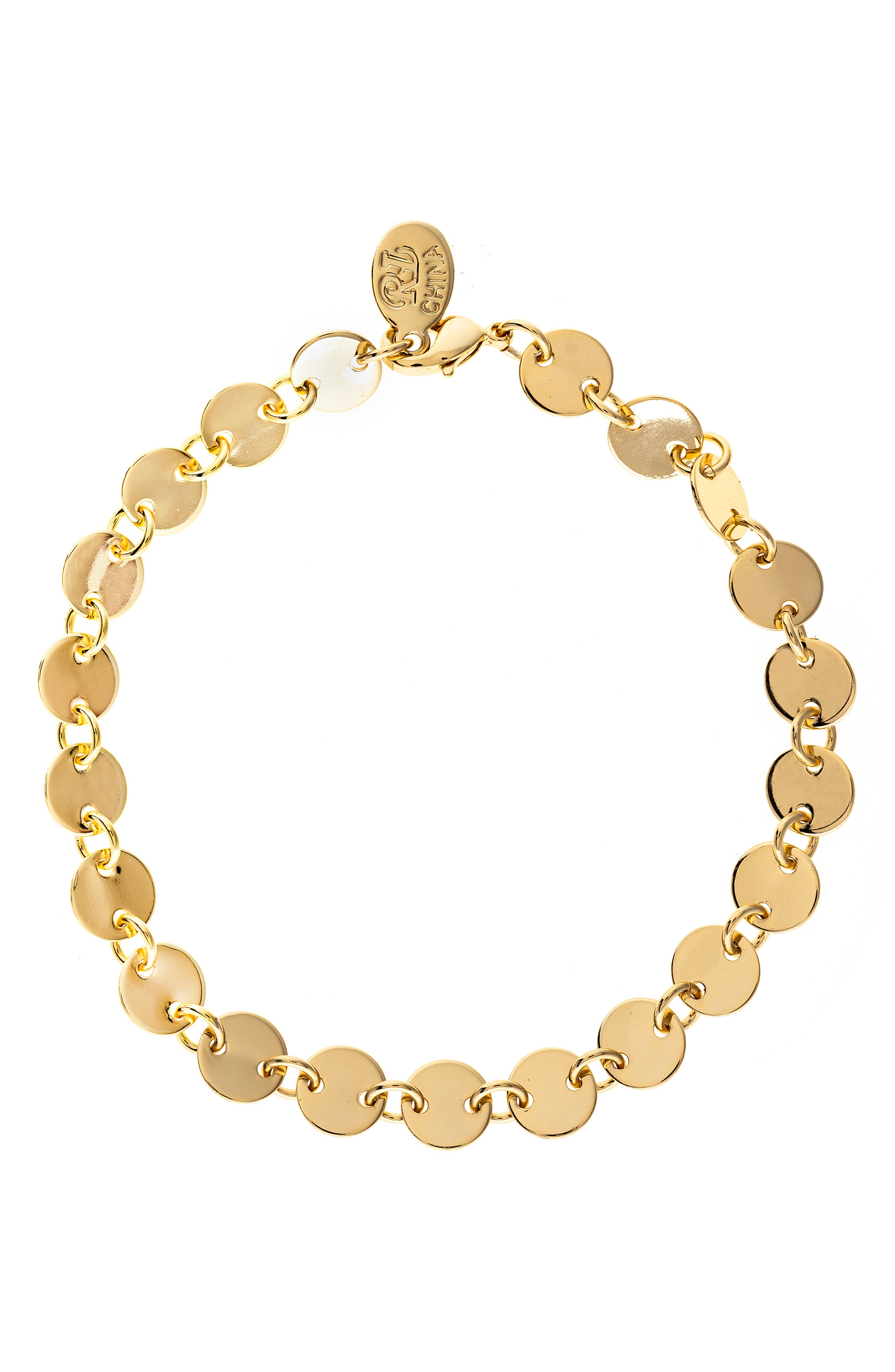 RIVKA FRIEDMAN 18K Gold Plated Disc Bracelet (Women) | Nordstromrack