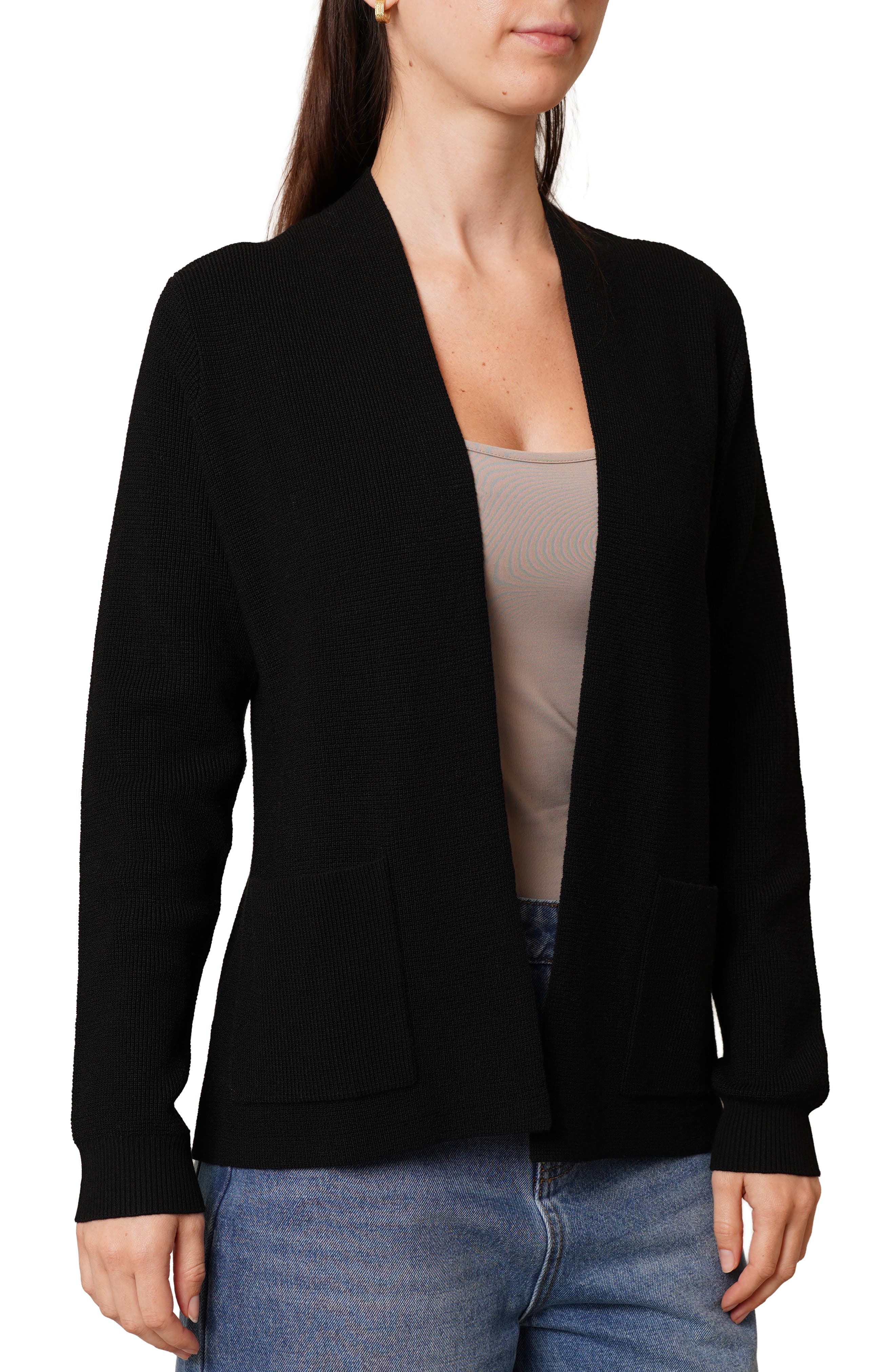 CYRUS Open Front Waffle Cardigan | Nordstromrack
