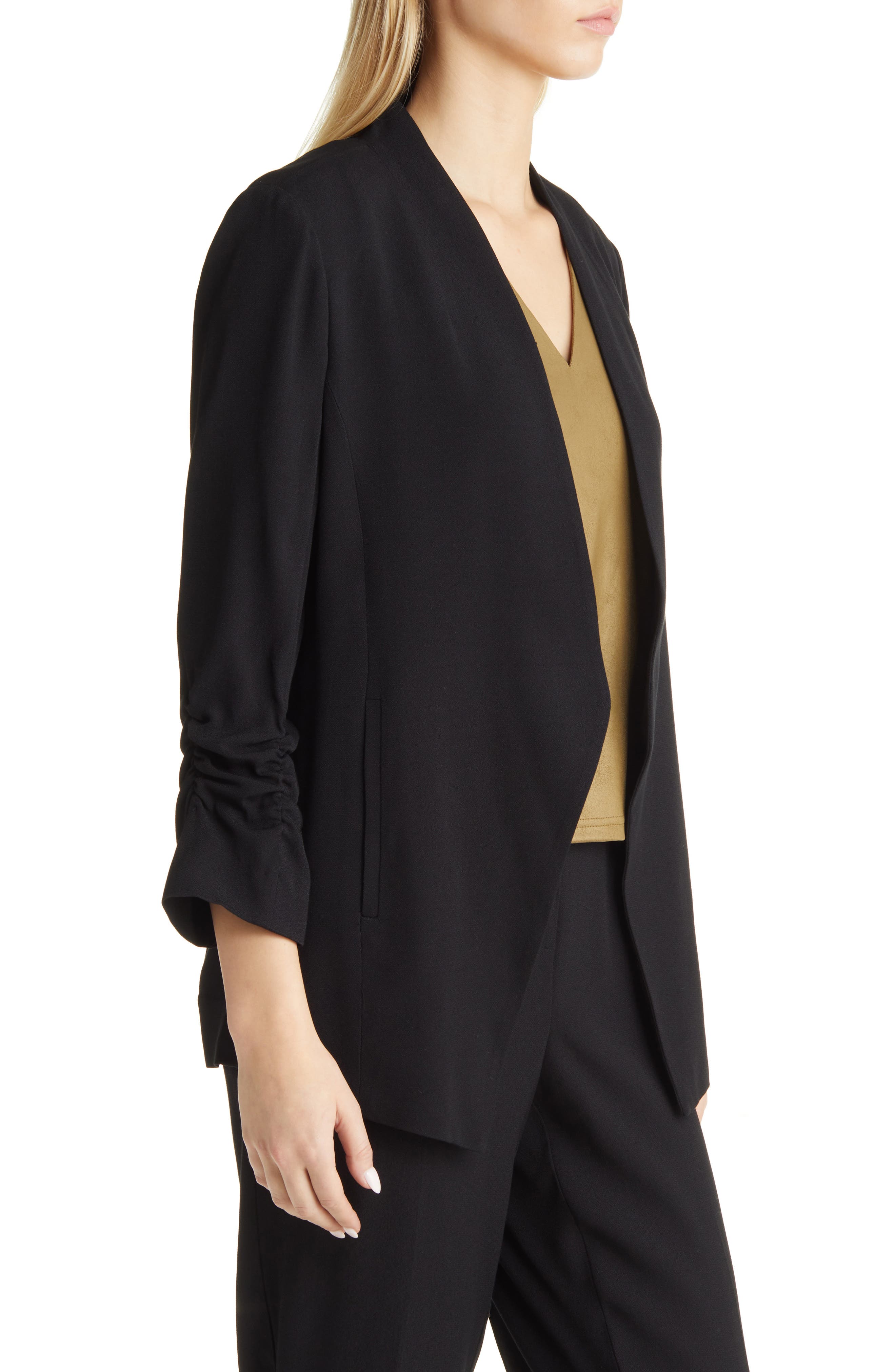Halogen® Open Front Long Blazer | Nordstromrack