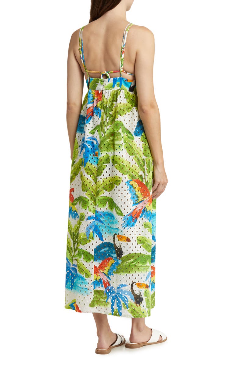 FARM Rio Tropical Fresh Broderie Anglaise Cotton Cover-Up Dress | Nordstrom