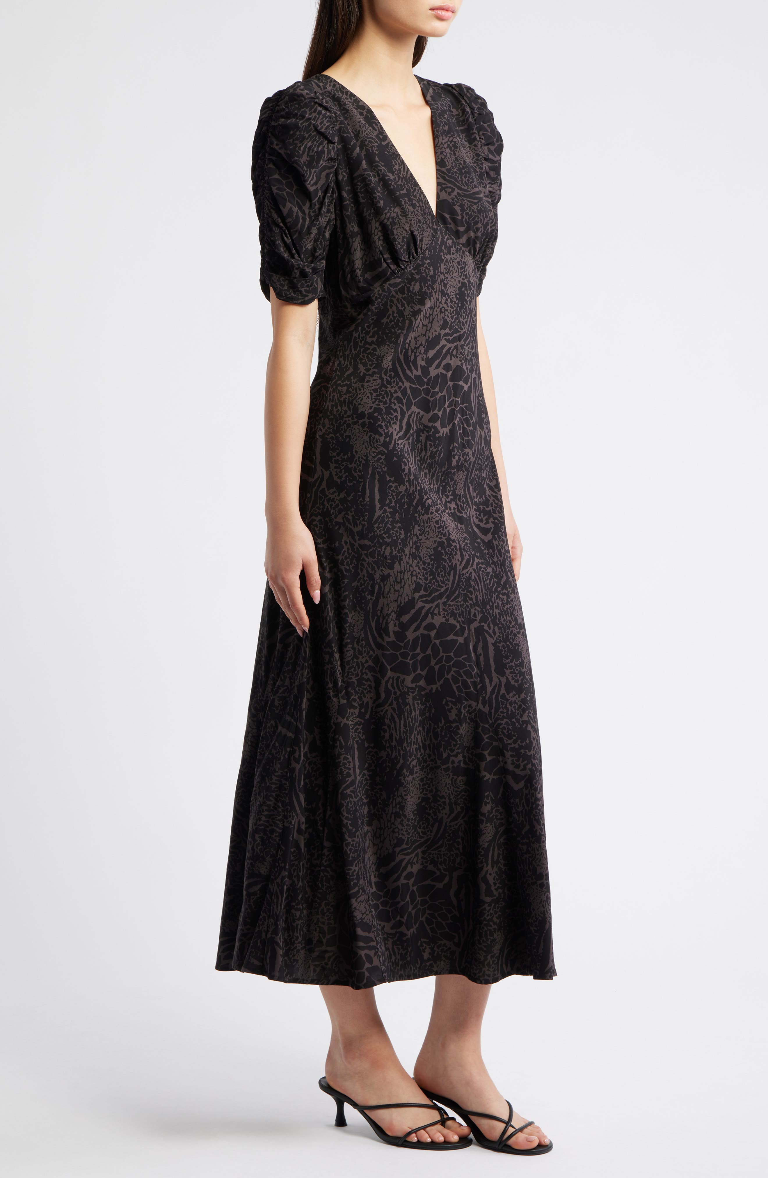 Rails Zariah Mixed Animal Print Midi Dress | Nordstromrack