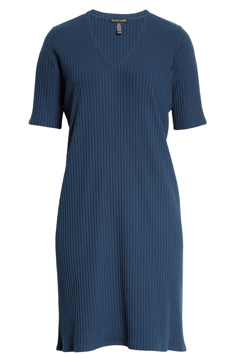 Eileen Fisher V-Neck Side Split Dress | Nordstrom