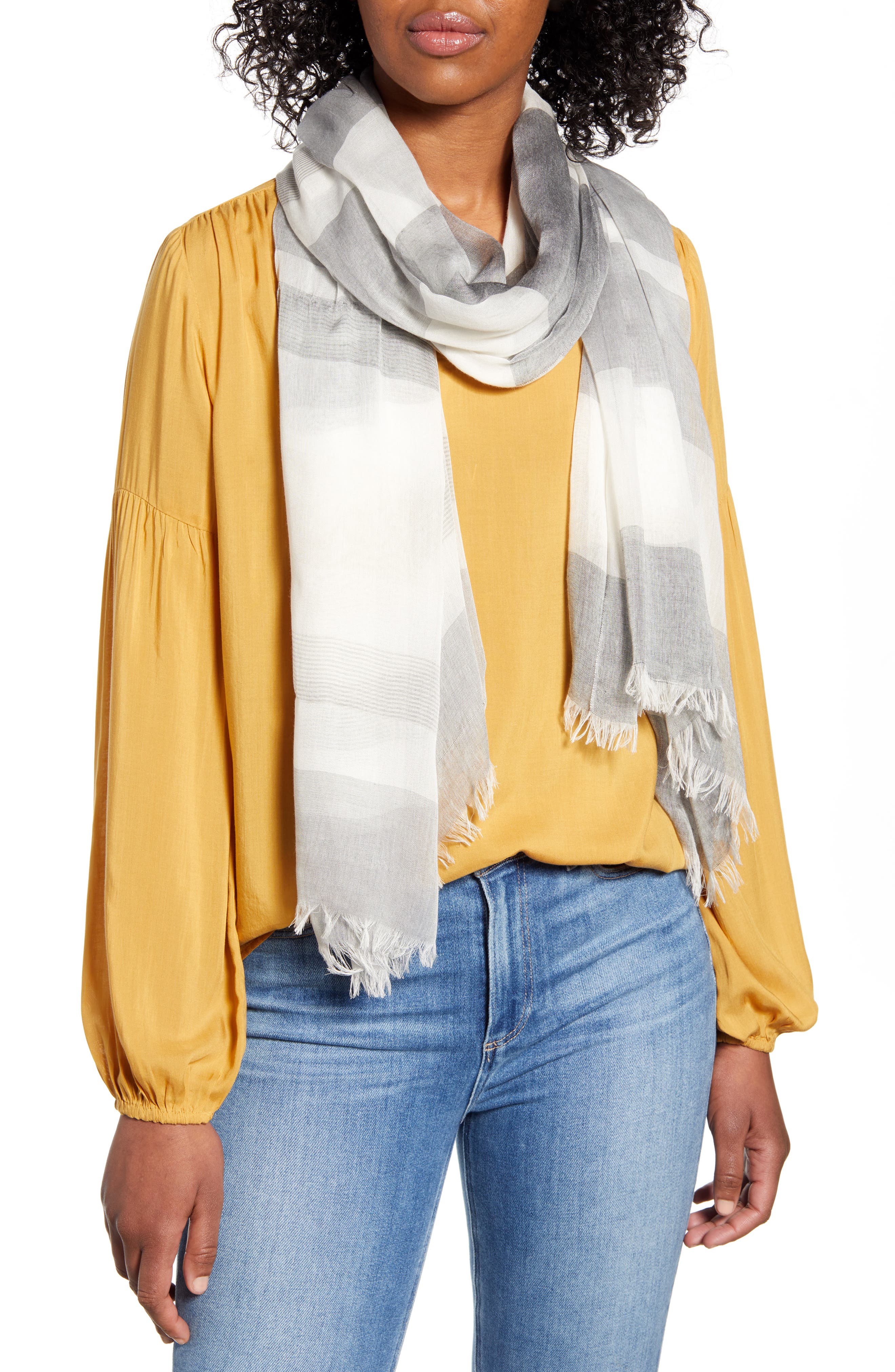 Nordstrom Yarn Dyed Stripe Wrap | Nordstrom