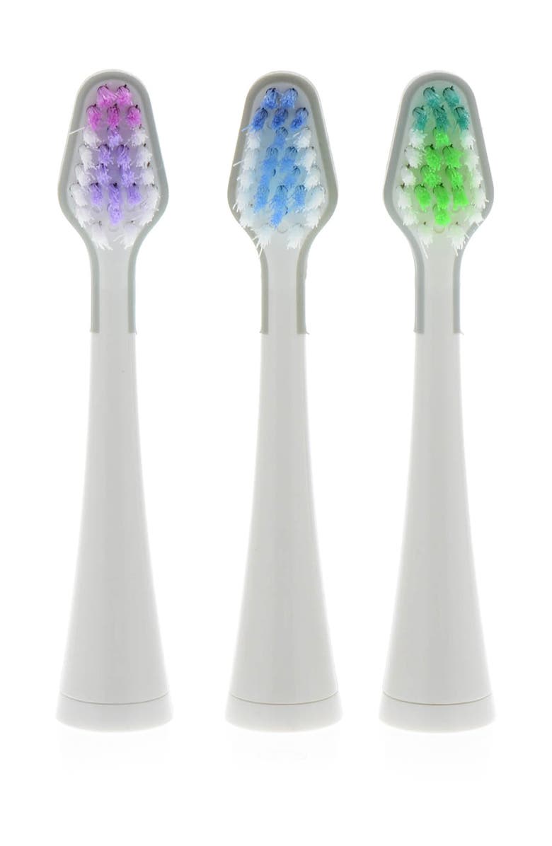 DAZZLEPRO Replacement Brushes for Platinum Sonic Toothbrush - Set of 3 ...