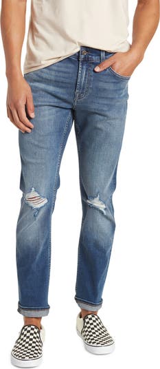7 For All Mankind Paxtyn Squiggle Distressed Denim Jeans | Nordstromrack
