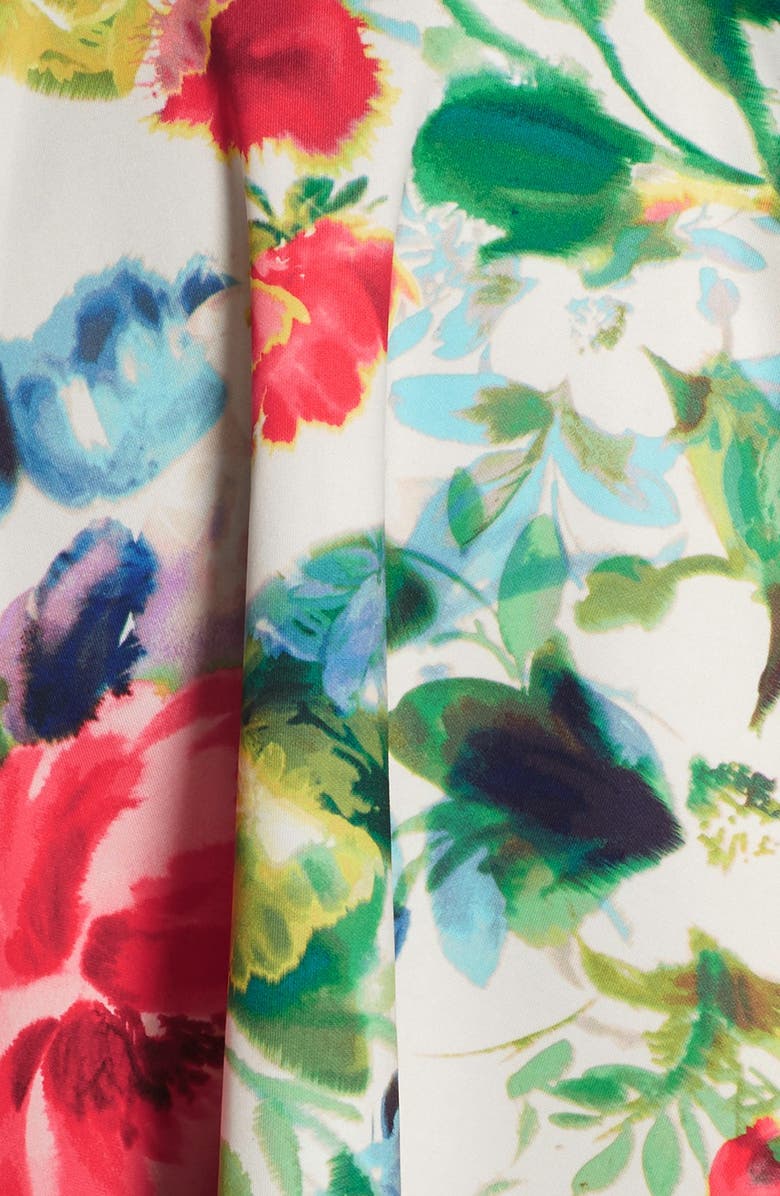 Eliza J Floral Print Scuba Fit & Flare Dress | Nordstrom