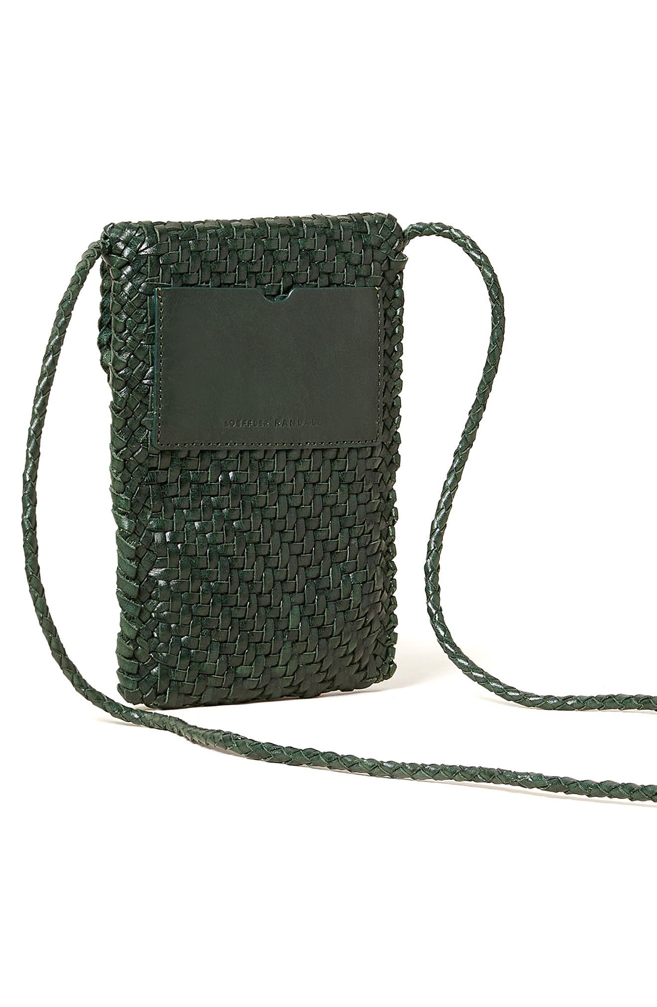 Loeffler Randall Nora Woven Leather Phone Crossbody Bag | Nordstromrack
