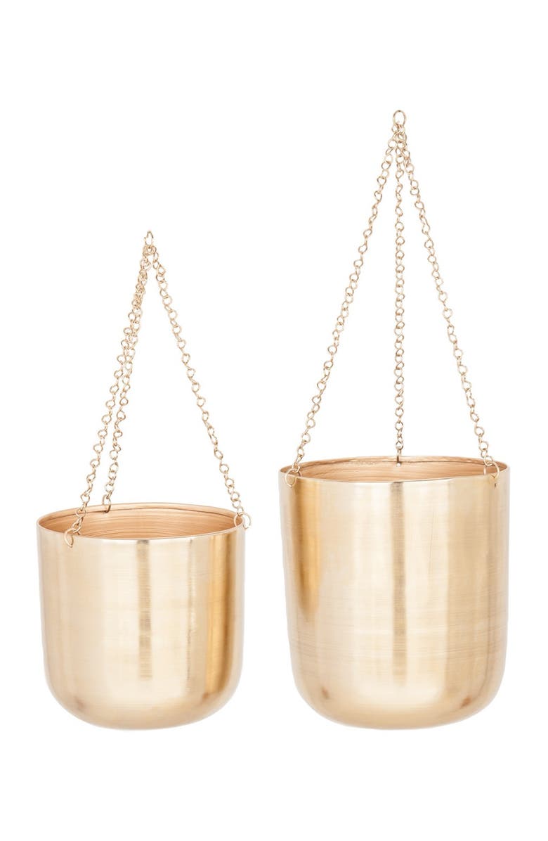 COSMO BY COSMOPOLITAN Goldtone Metal Indoor & Outdoor Hanging Dome Wall ...