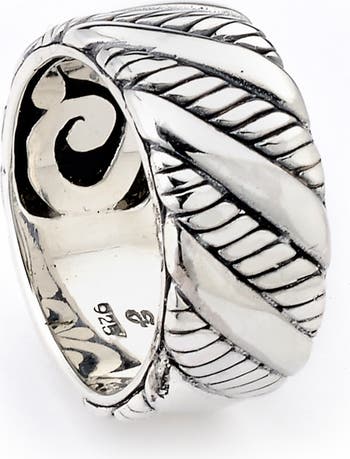 SAMUEL B. Sterling Silver Twisted Rope Ring | Nordstromrack
