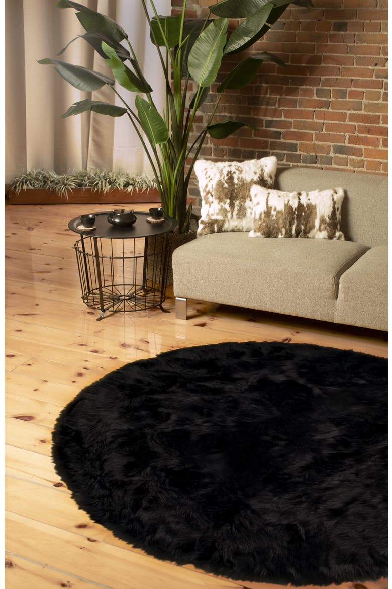 Arlington Circular Faux Fur Rug | Nordstromrack