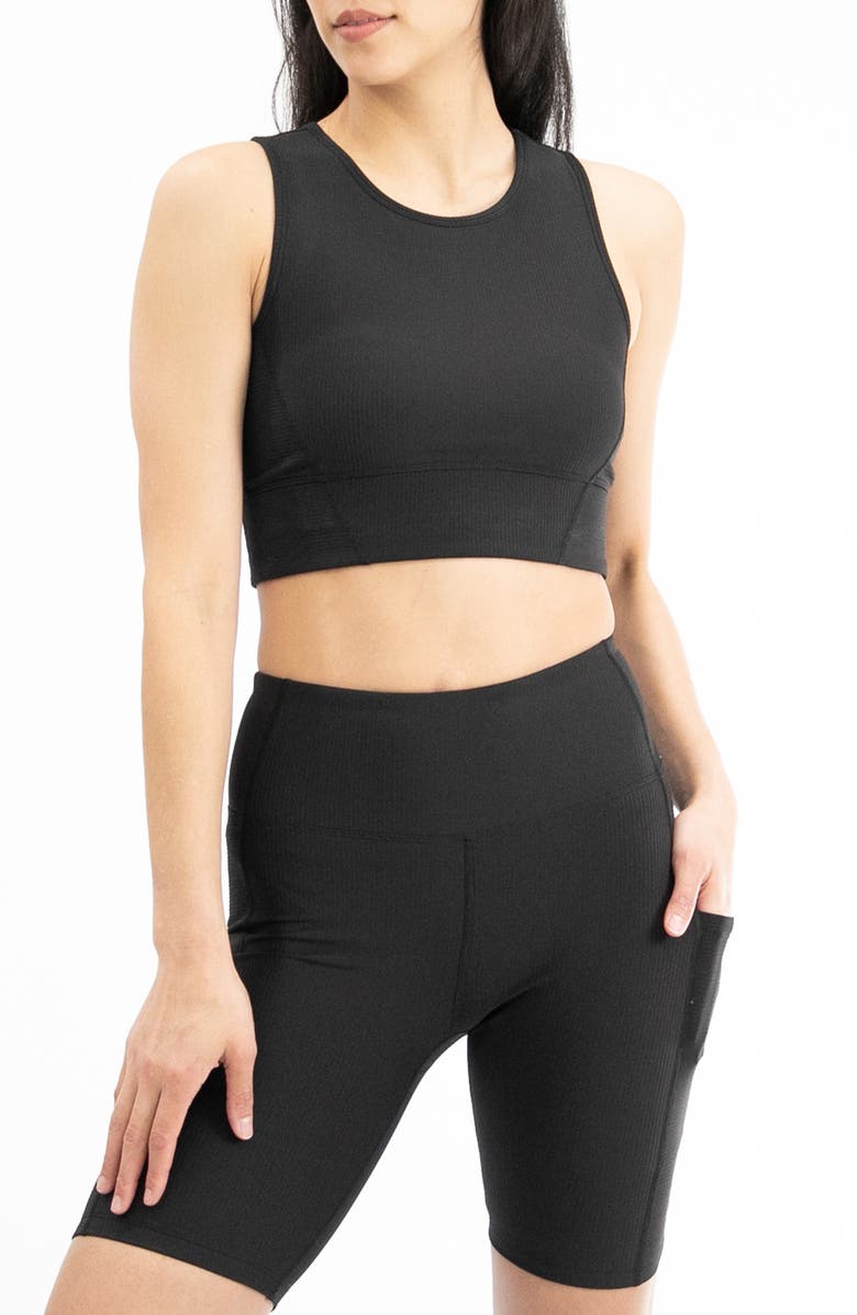 Nanette Lepore Play Ribbed Longline Bra | Nordstromrack