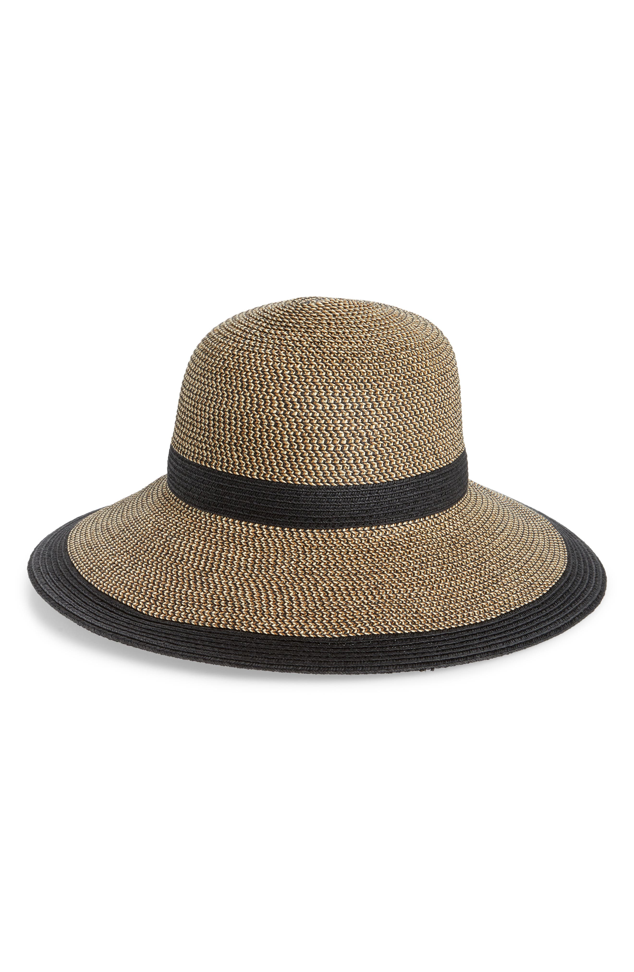 San Diego Hat Stripe Straw Cloche (Women) | Nordstromrack