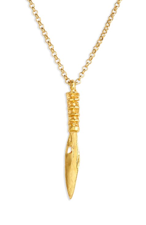 Designer gold pendant necklace store