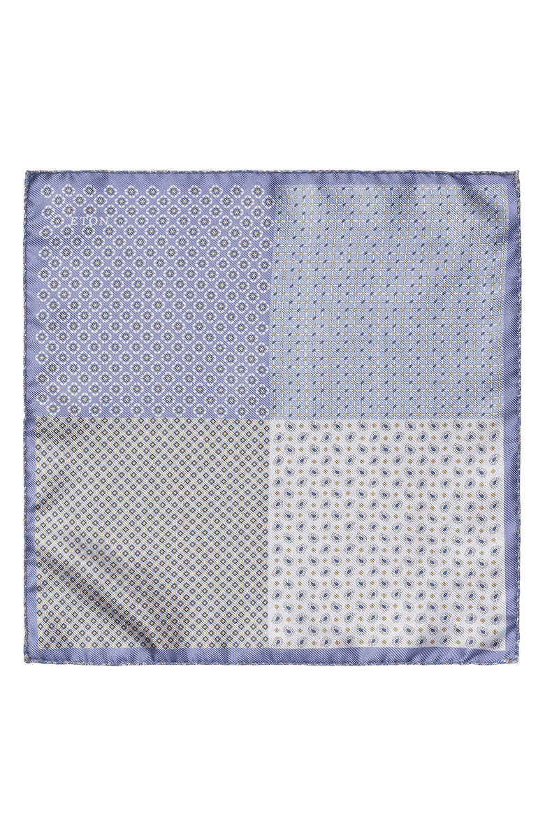 Eton Four Quad Silk Pocket Square | Nordstromrack