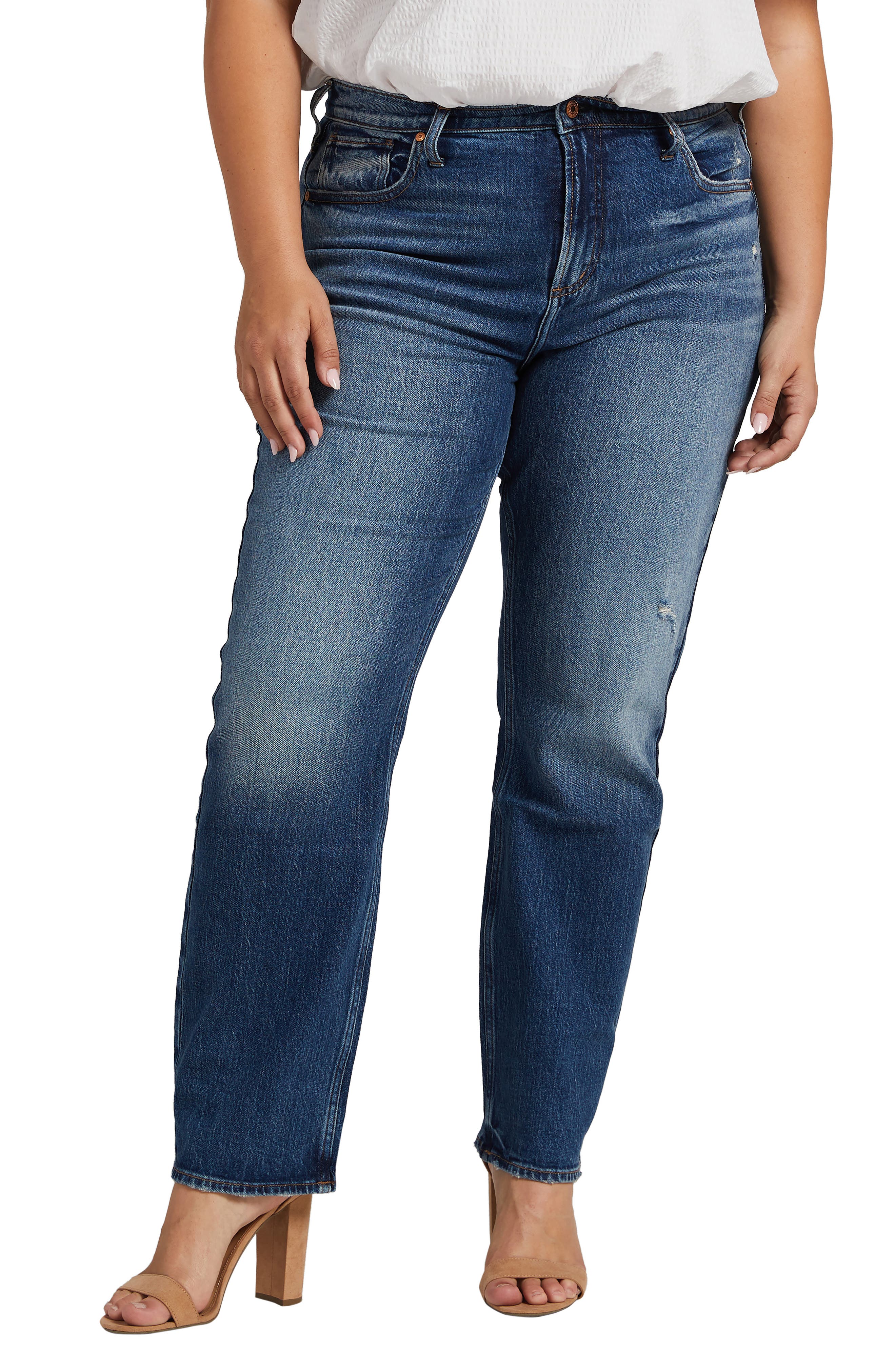 Silver Jeans Co. Frisco High Waist Straight Leg Jeans | Nordstrom