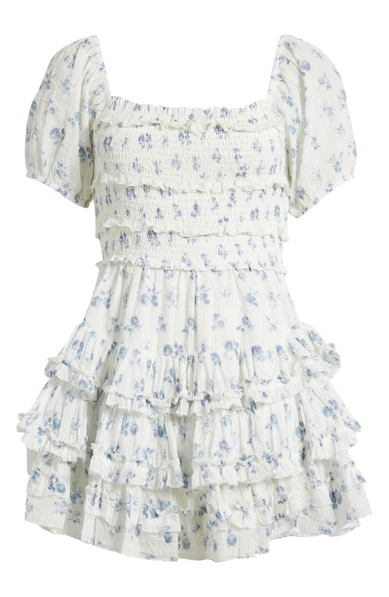 LoveShackFancy Fellows Puff Sleeve Cotton Minidress | Nordstrom