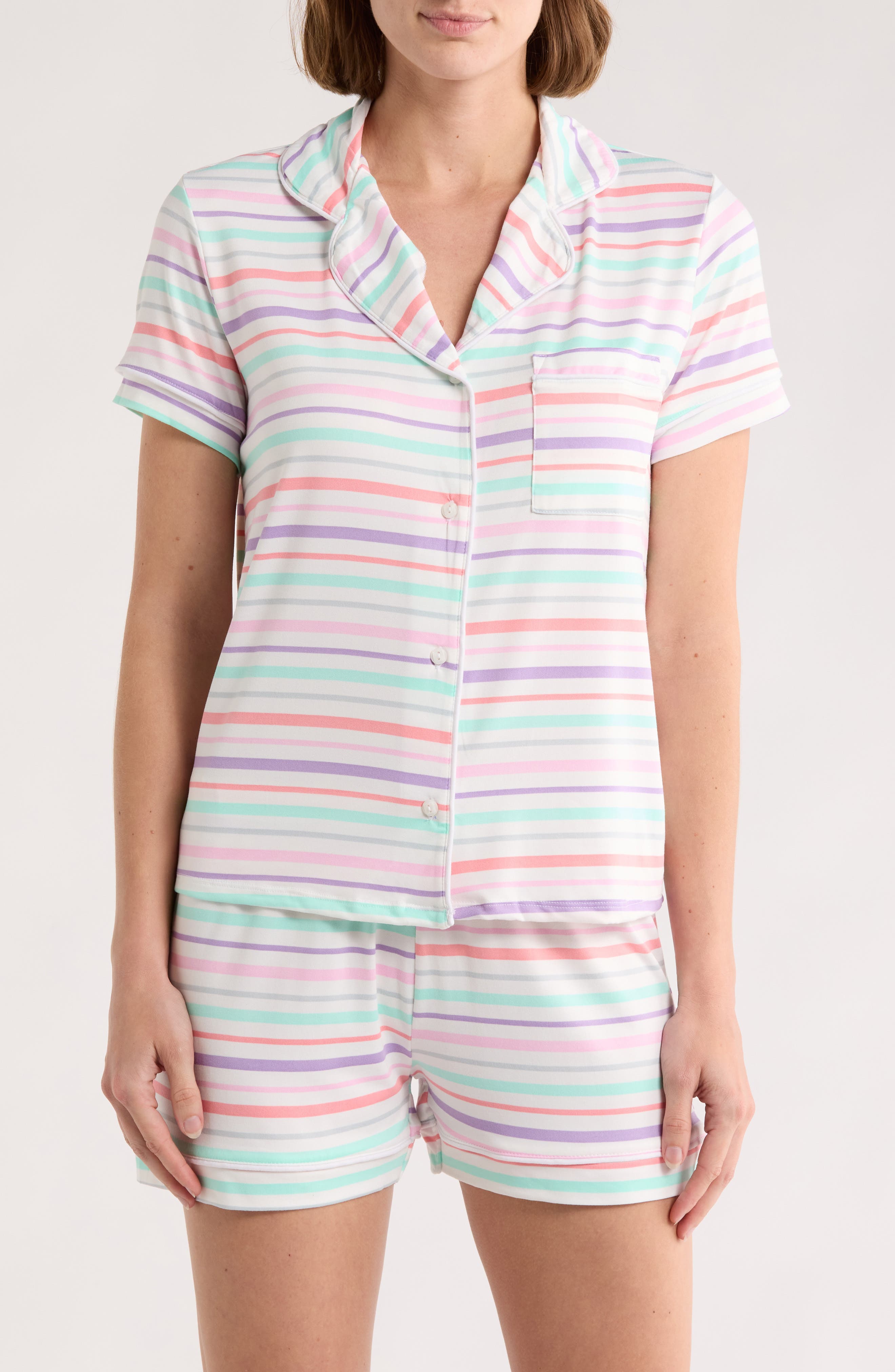 JACLYN Yummy Notch Short Pajamas | Nordstromrack