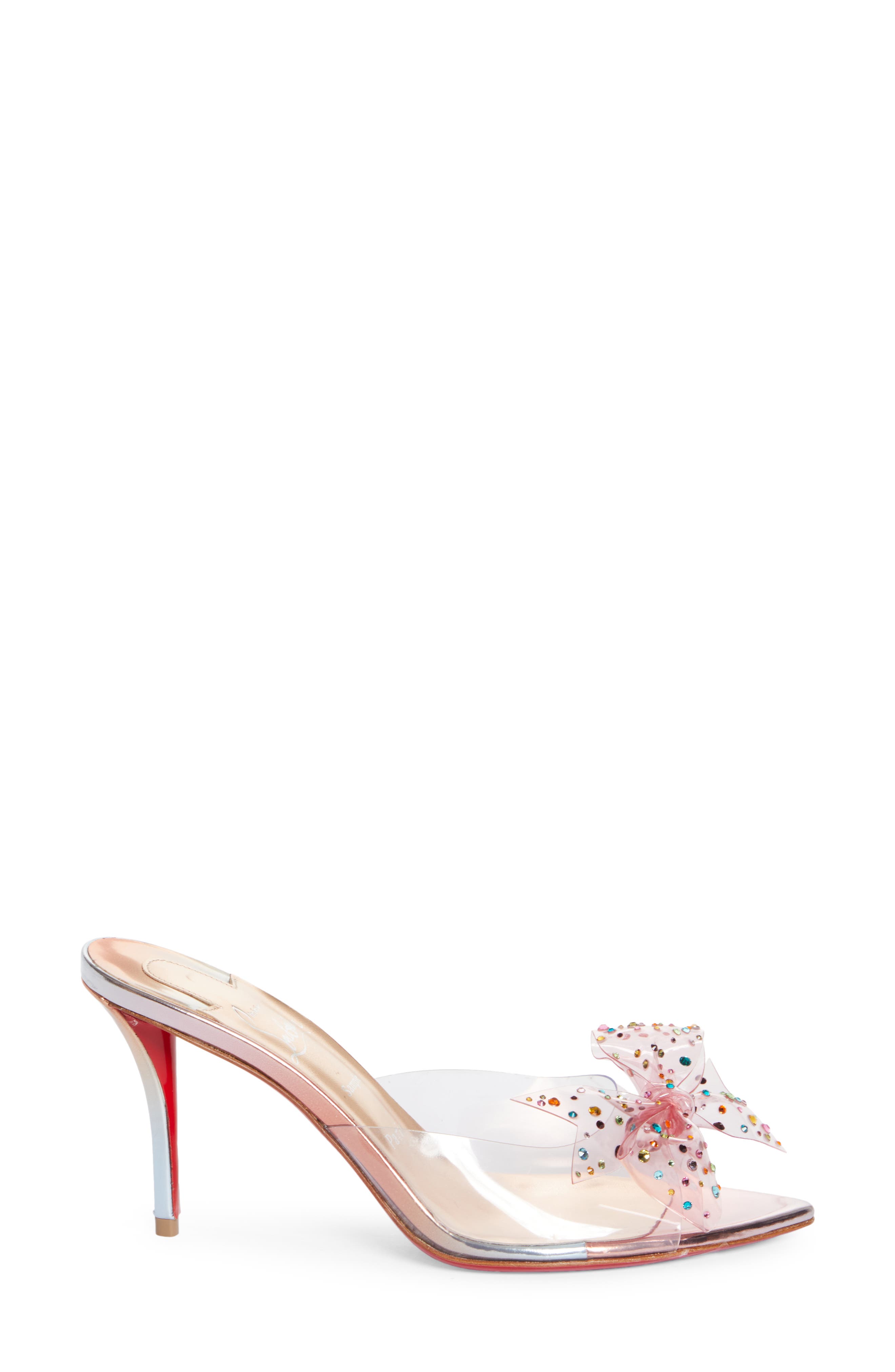 Christian Louboutin Crystal Embellished Pointed Toe Slide Sandal (Women ...