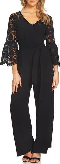 CeCe Lace Bell Sleeve Jumpsuit | Nordstrom
