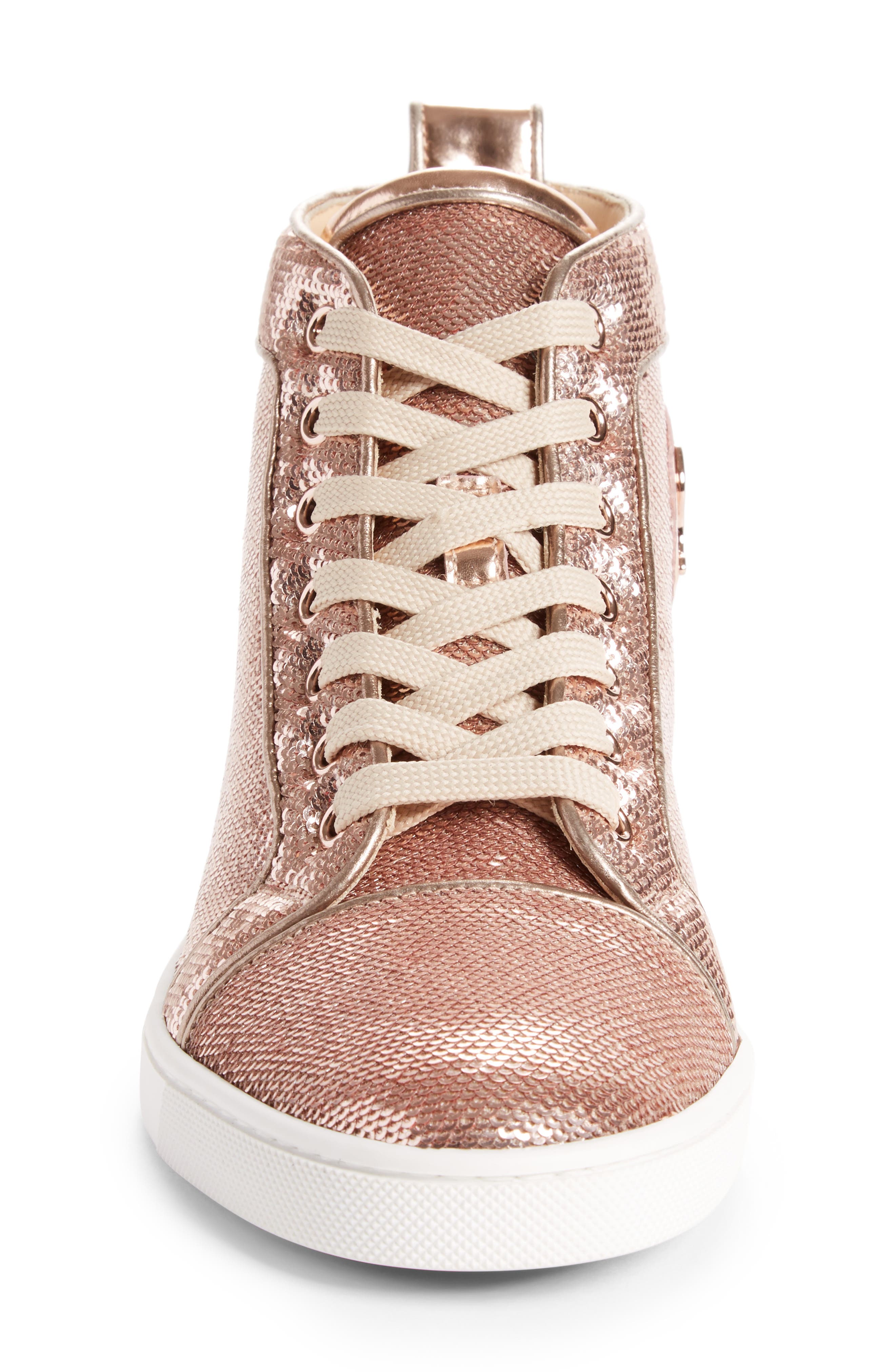 Christian Louboutin Bip Bip Sequin High Top Sneaker (Women) | Nordstrom