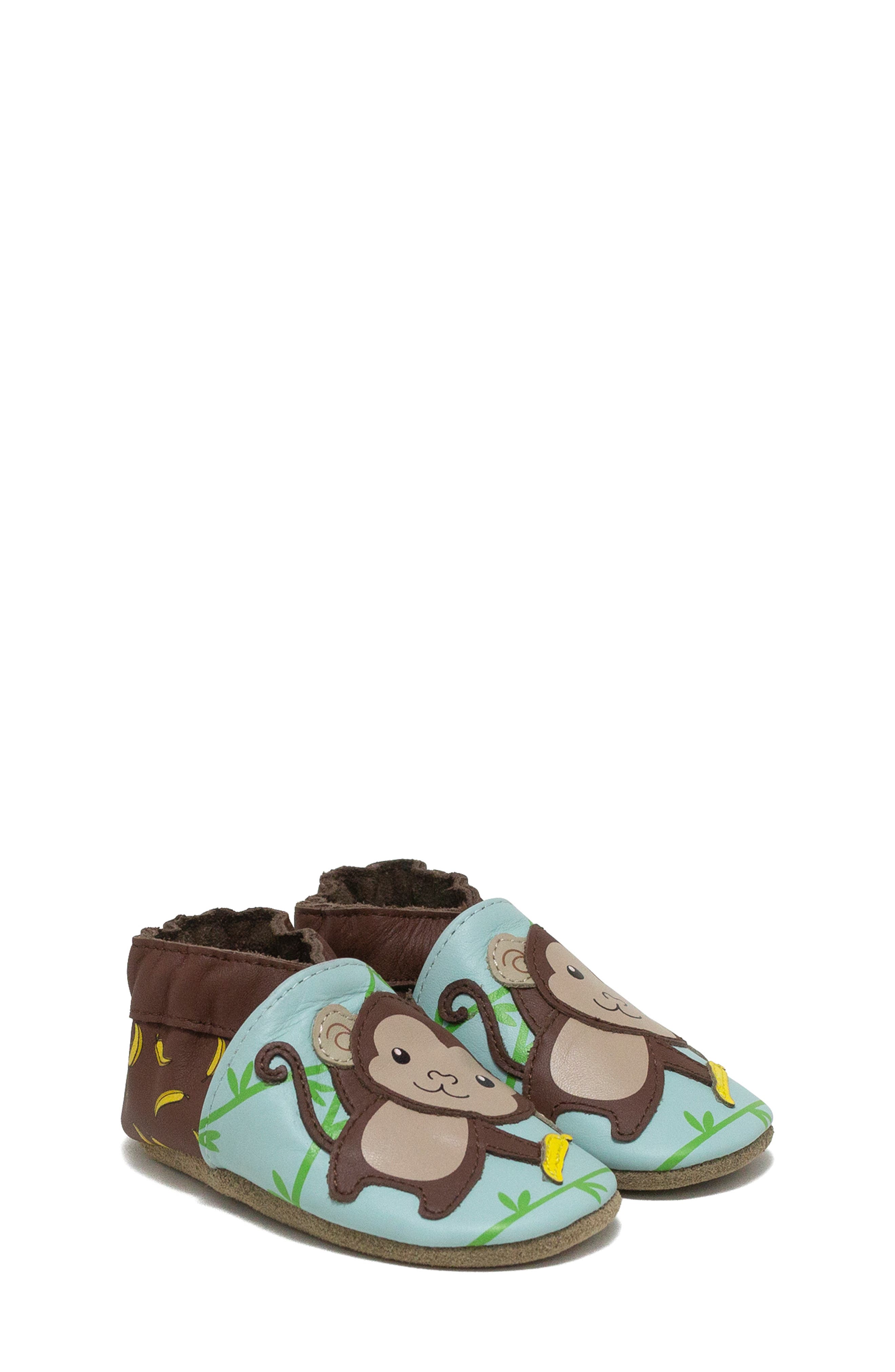Robeez® Hanging Out Monkey Crib Shoe | Nordstromrack