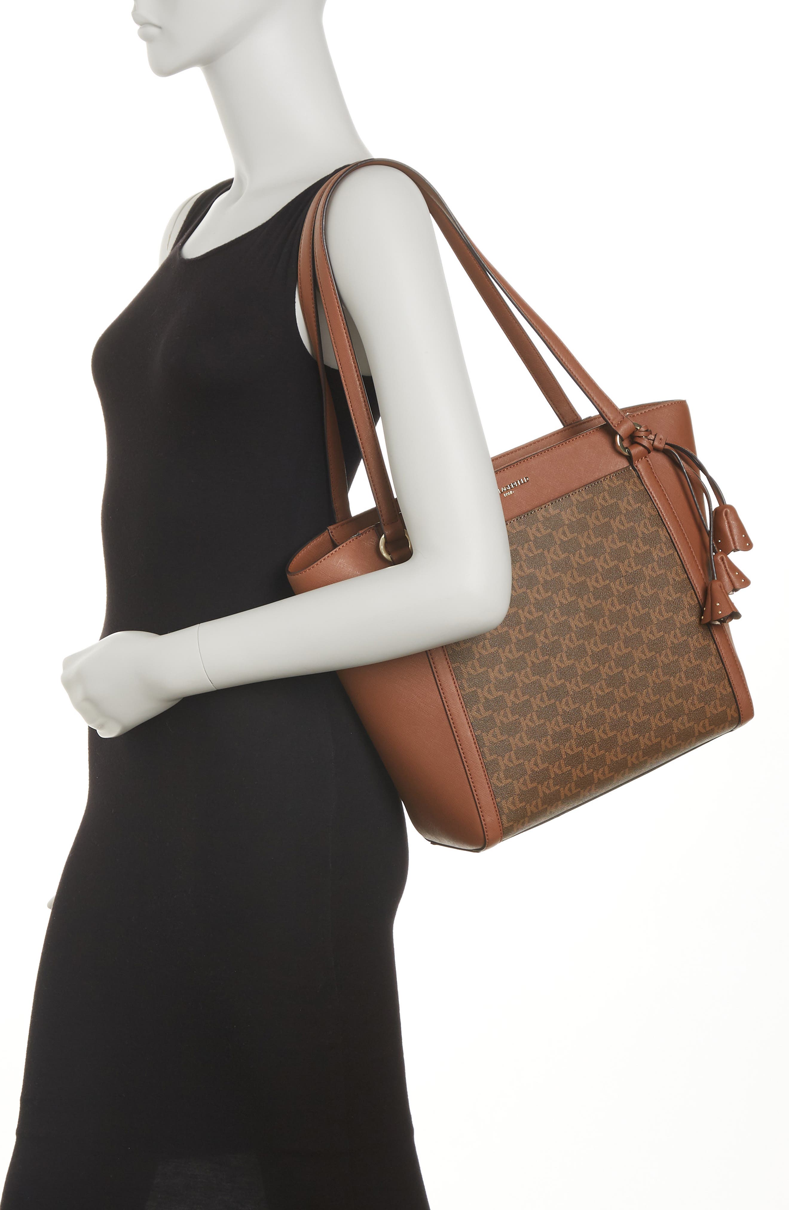 KARL LAGERFELD PARIS Iris Logo Print Tote Bag | Nordstromrack