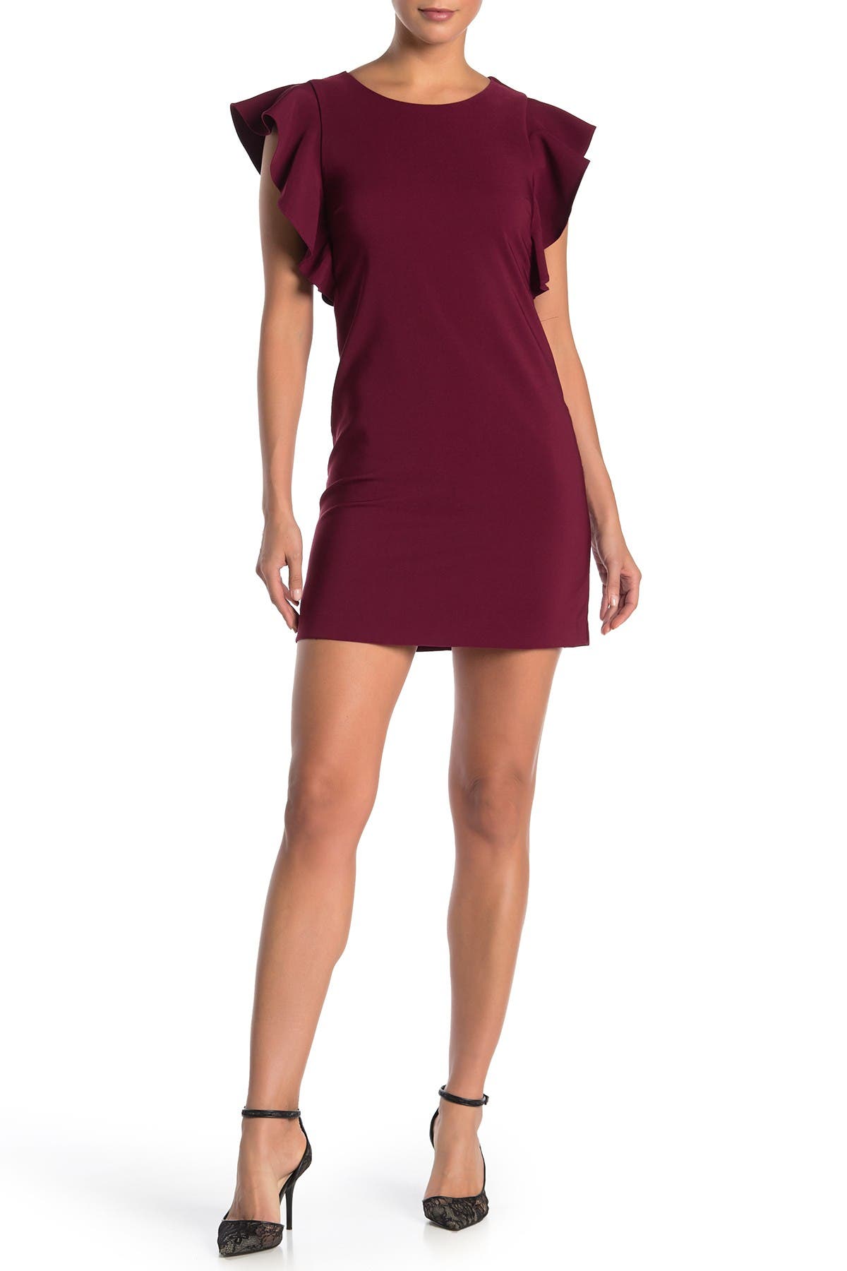 Laundry by Shelli Segal Ruffle Sleeve Mini Dress | Nordstromrack