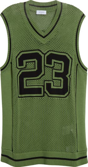 Off-White Varsity Net Openwork Sweater Tank | Nordstromrack