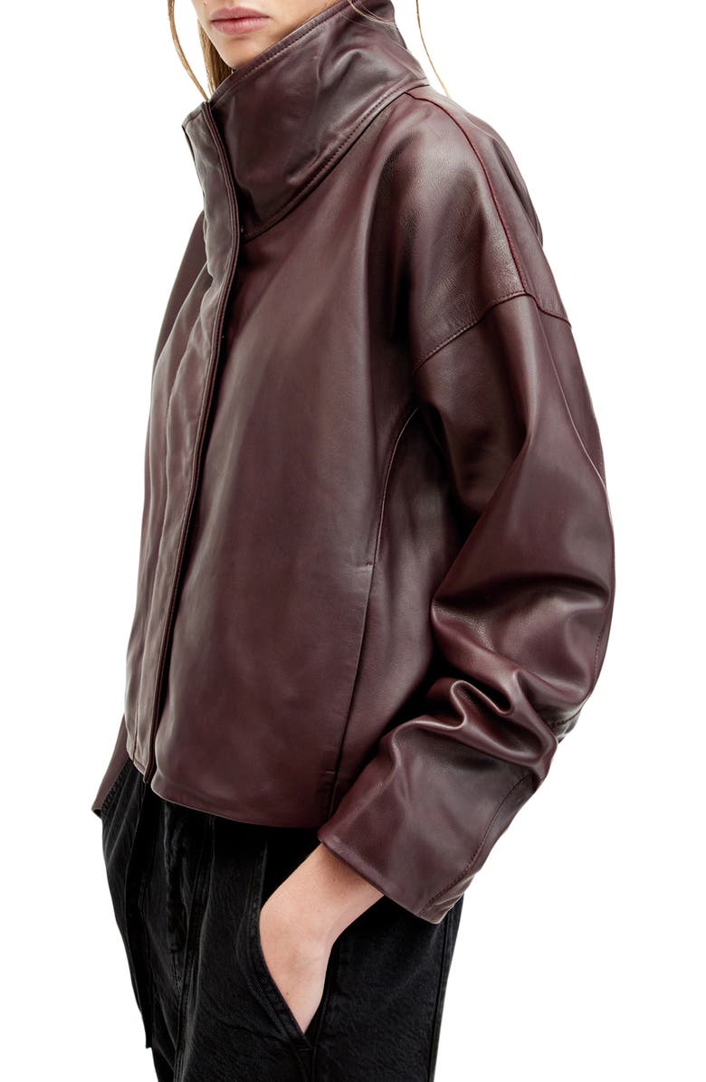 AllSaints Ryder Leather Jacket | Nordstromrack