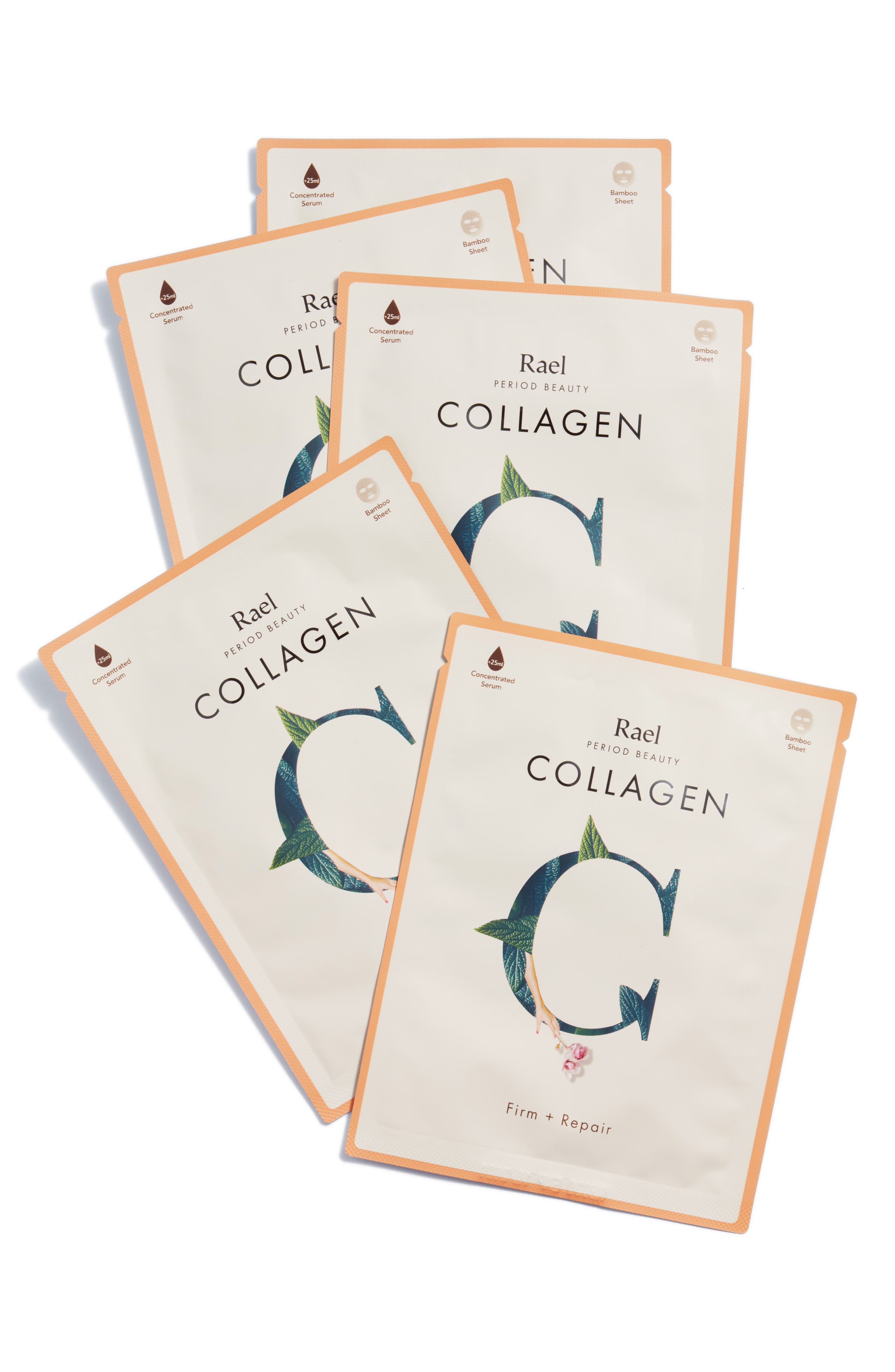 Rael Collagen Youth Island Set of 5 Facial Sheet Masks | Nordstrom