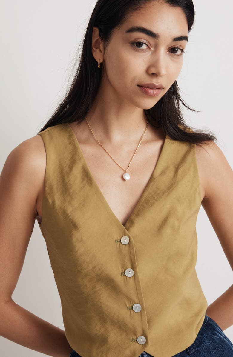 Madewell Coin Faux Pearl Pendant Necklace | Nordstromrack