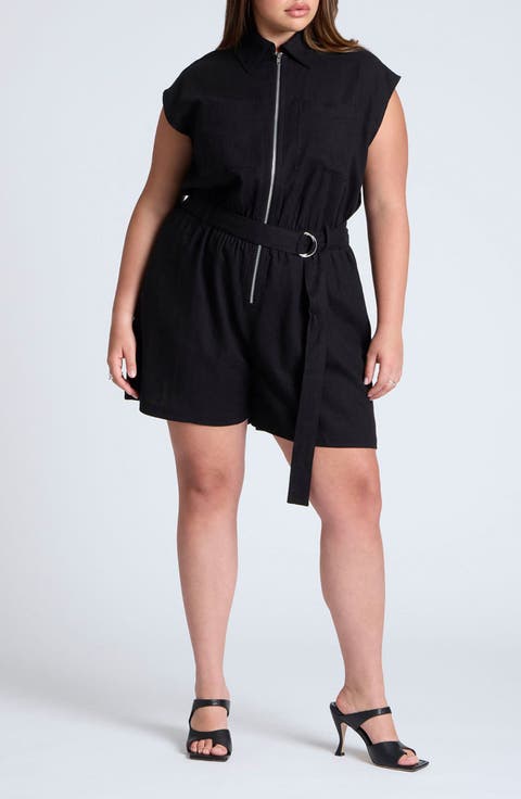 Black Plus-Size Jumpsuits & Rompers | Nordstrom