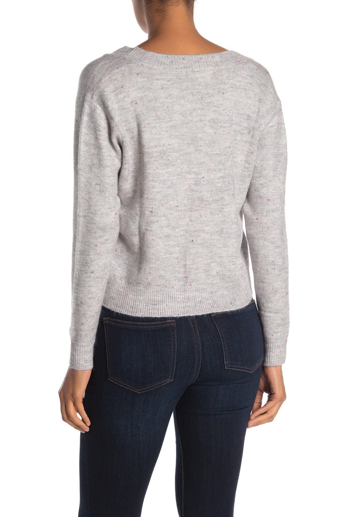 Hiatus Flecked Knit V-Neck Sweater | Nordstromrack