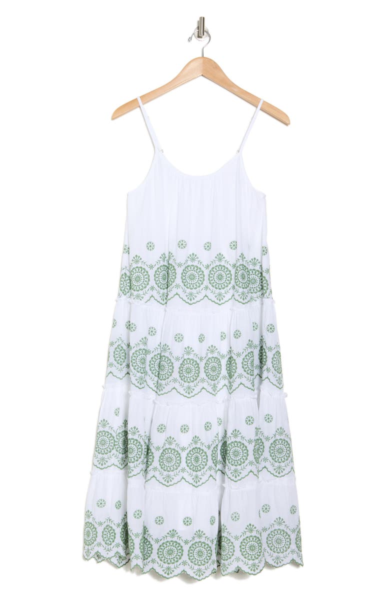 Maisie Embroidered Eyelet Tiered Cotton Sundress | Nordstromrack