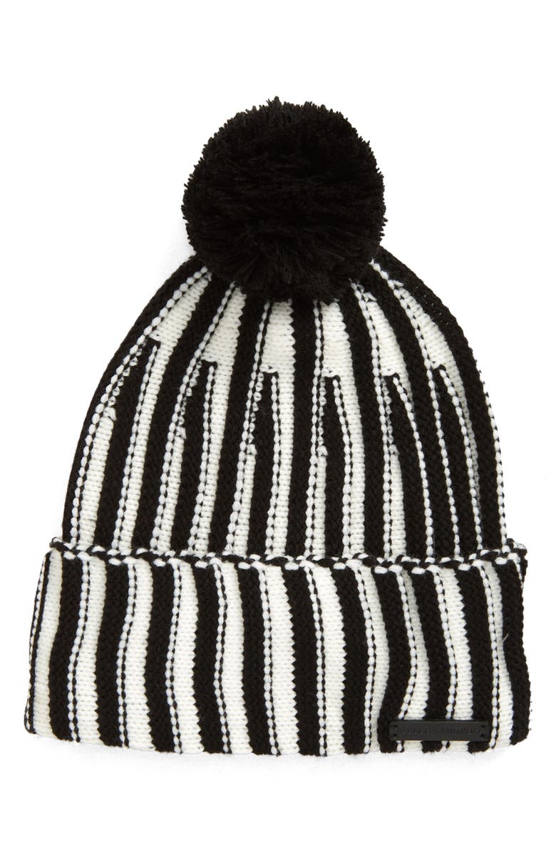 Rebecca Minkoff Plaited Rib Pom Beanie | Nordstromrack