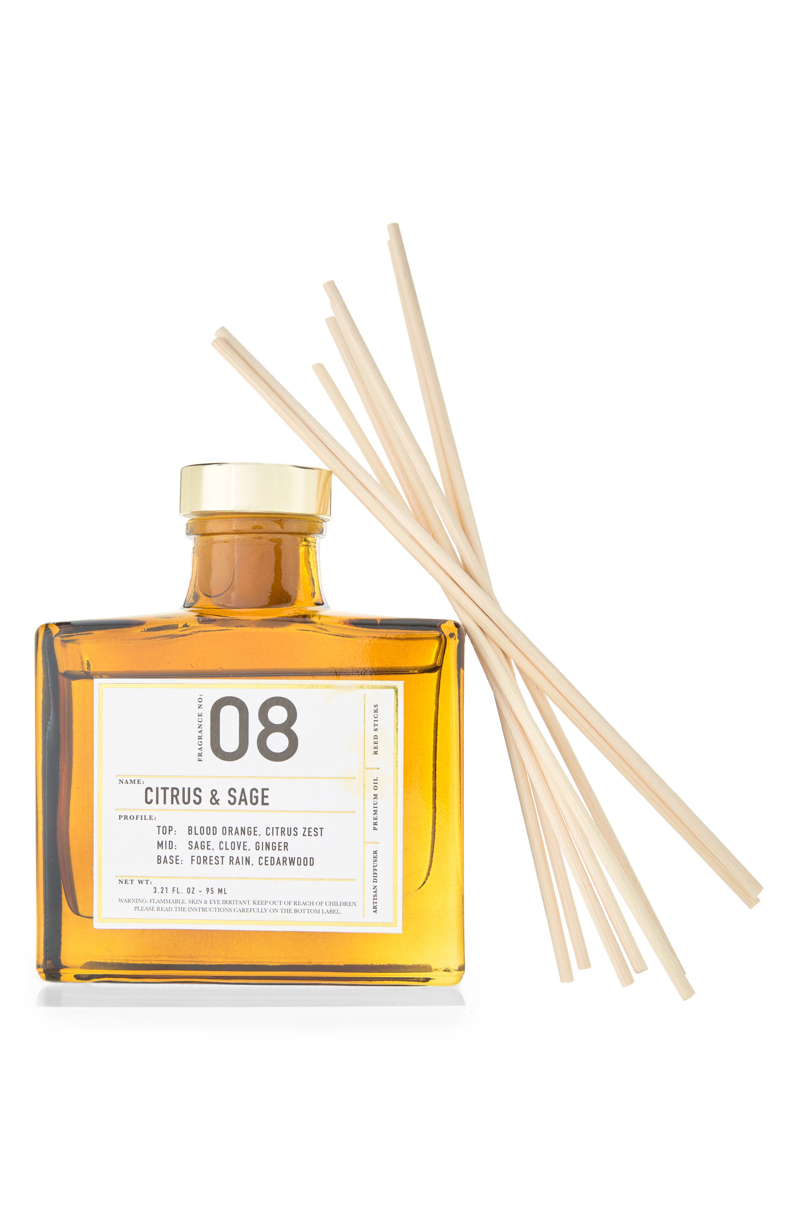 PORTOFINO CANDLES Citrus & Sage Reed Diffuser | Nordstromrack