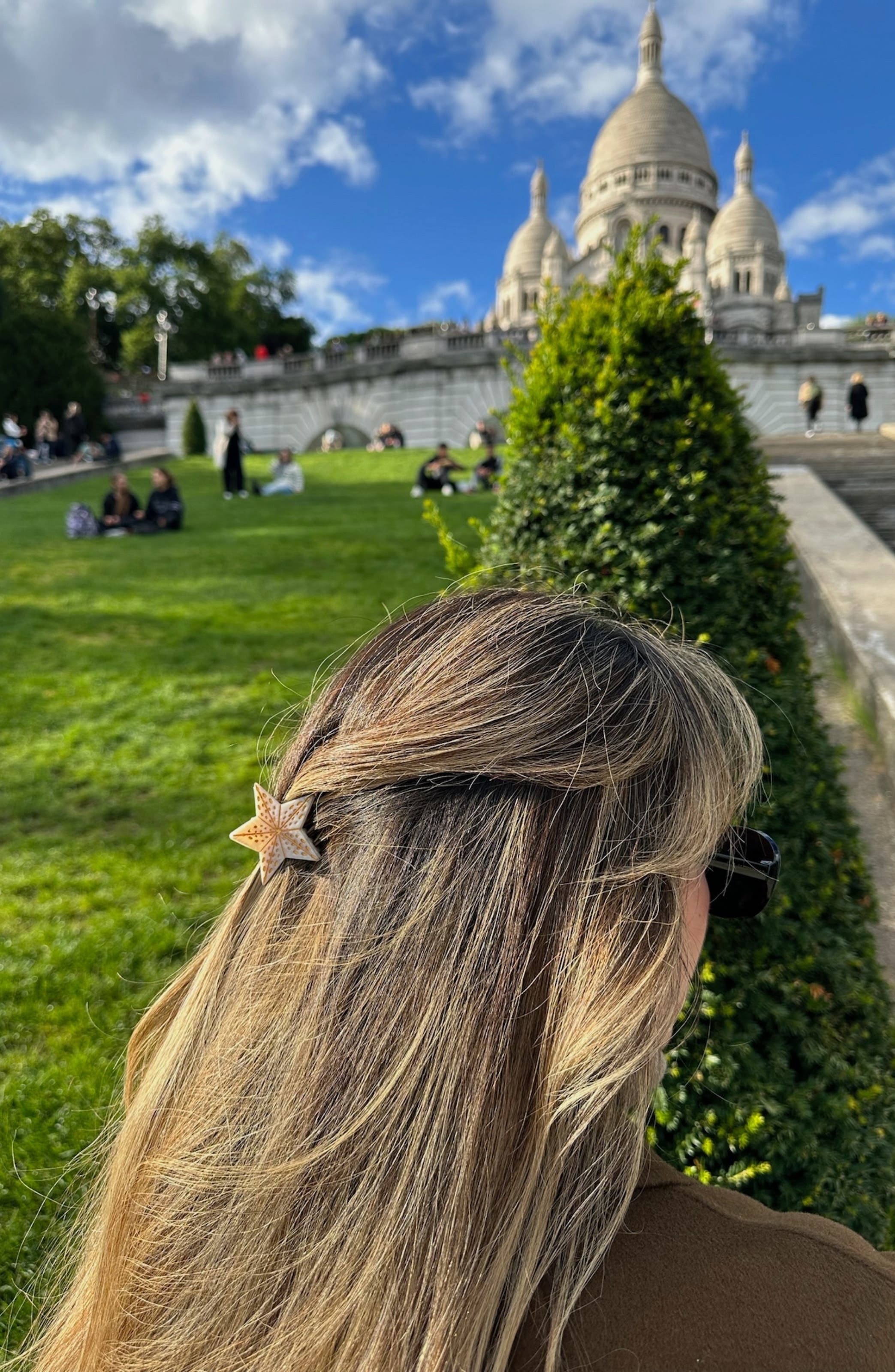 Solar Eclipse Hand Painted Mini Celestial Star Claw Clip | Nordstrom