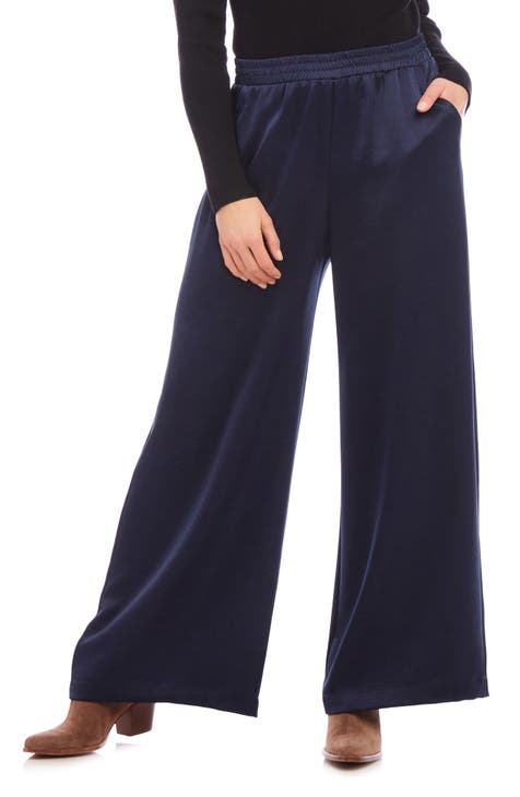 Women's Blue Wide-Leg Pants | Nordstrom