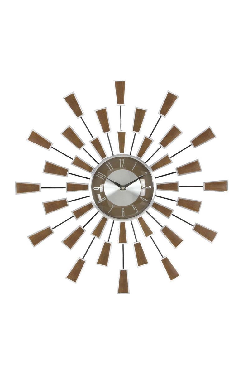 WILLOW ROW Multi Modern Sunburst Wall Clock | Nordstromrack