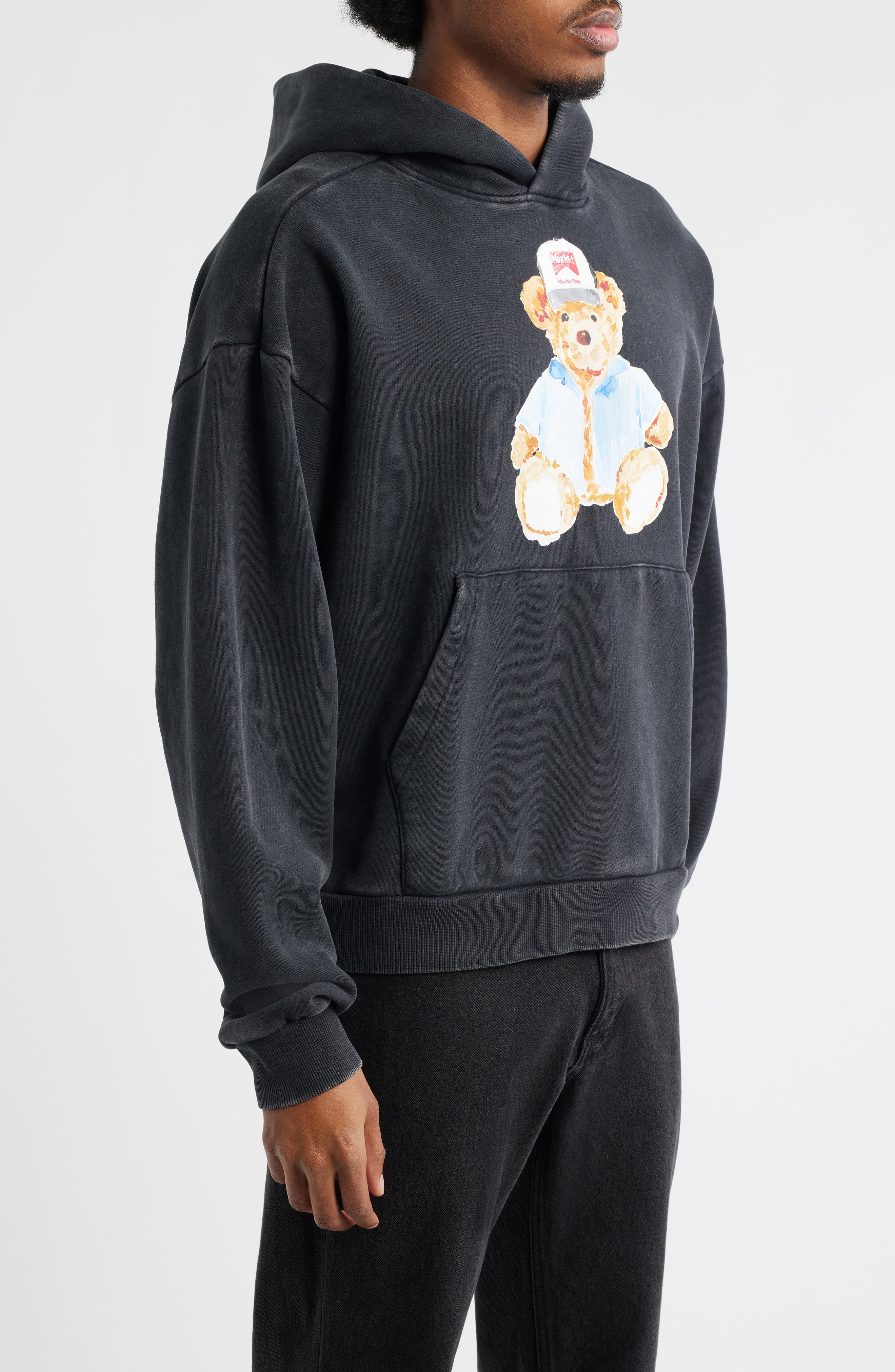 MARKET Watercolor Teddy Bear Graphic Hoodie | Nordstrom