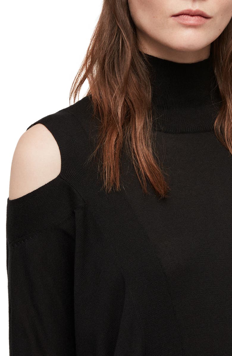 AllSaints Cecily Turtleneck Sweater Dress | Nordstromrack