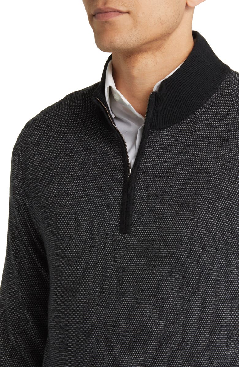 Nordstrom Bird's Eye Quarter Zip Sweater | Nordstromrack