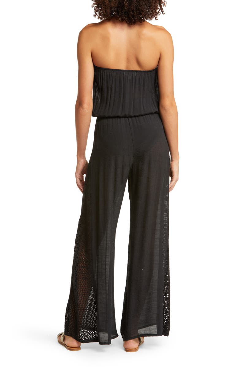 Elan Crochet Trim Strapless Cover-Up Jumpsuit | Nordstromrack