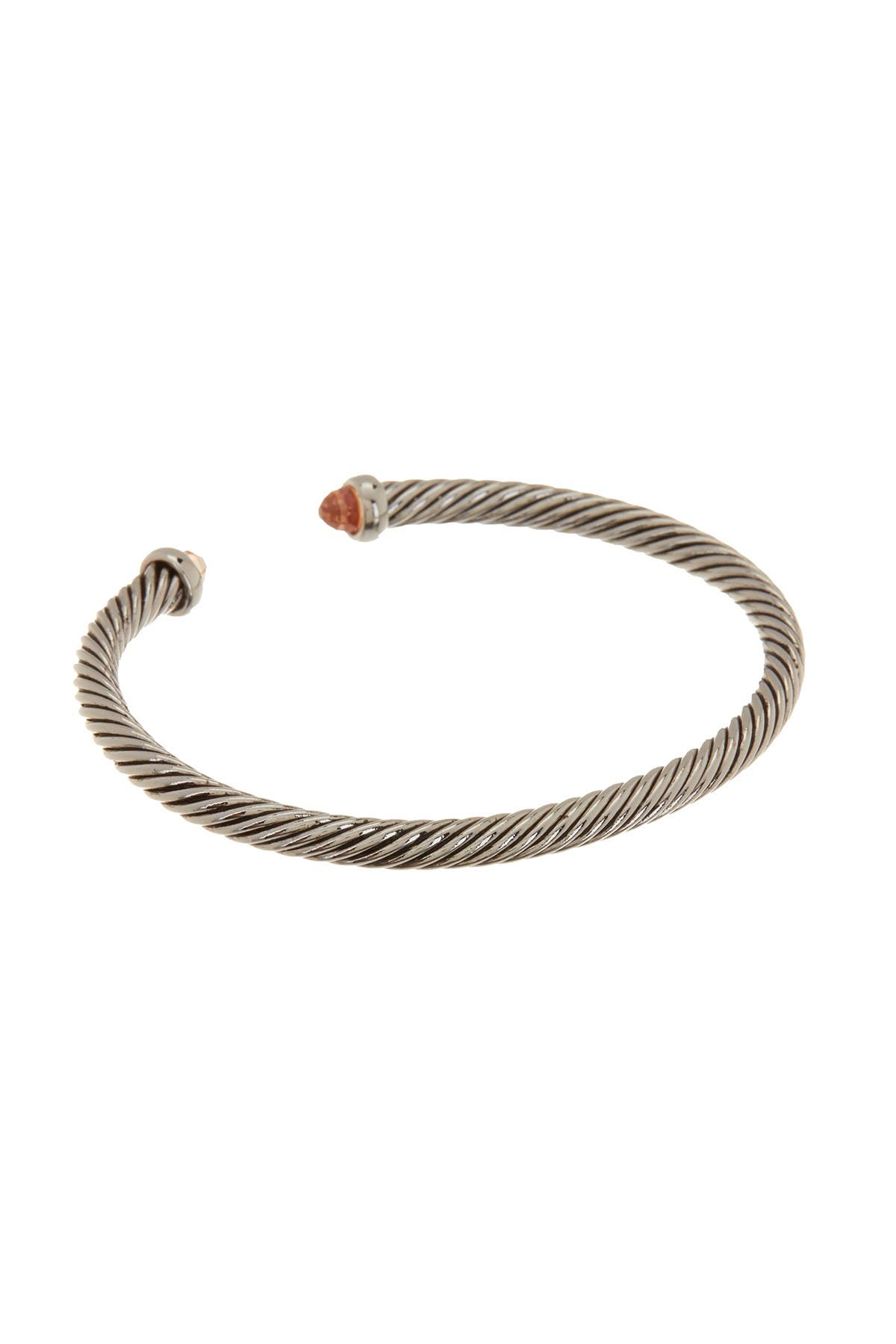 MESHMERISE Twisted Cable Citrine Cuff Bracelet | Nordstromrack