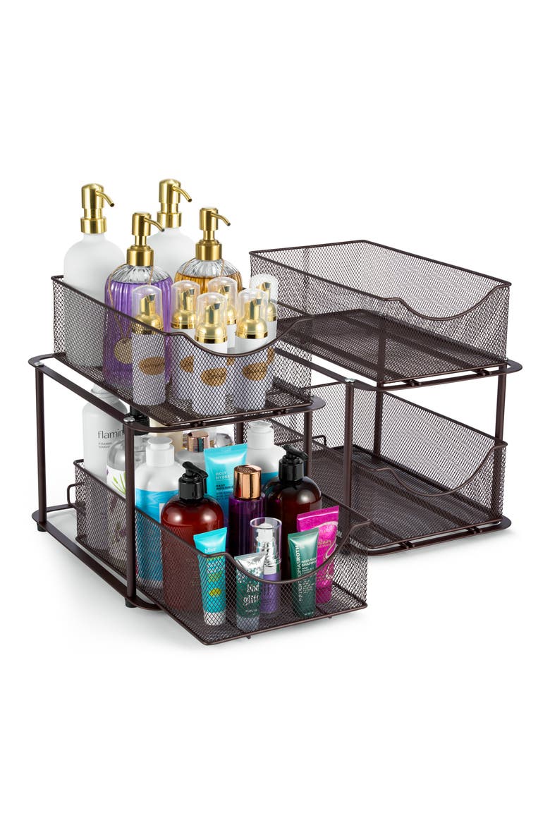 2-Pack 2 Tier Mesh Sliding Drawer Organizer Baskets | Nordstromrack
