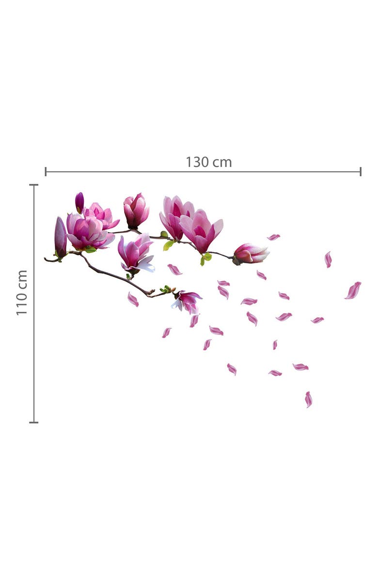 WALPLUS Red Magnolia Flower Art Wall Sticker | Nordstromrack