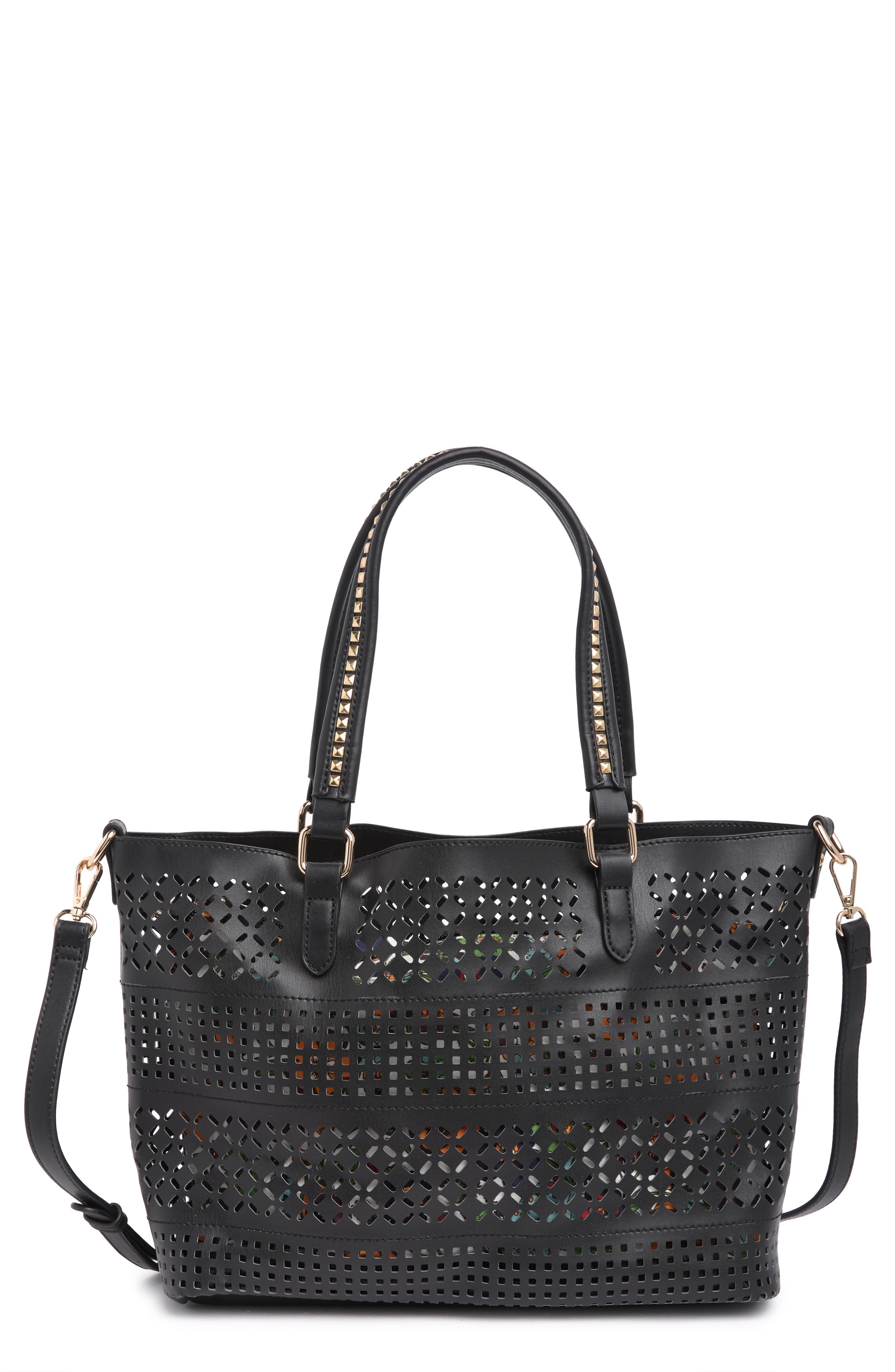 URBAN EXPRESSIONS HANDBAGS URBAN EXPRESSIONS Perforated UE Tote ...
