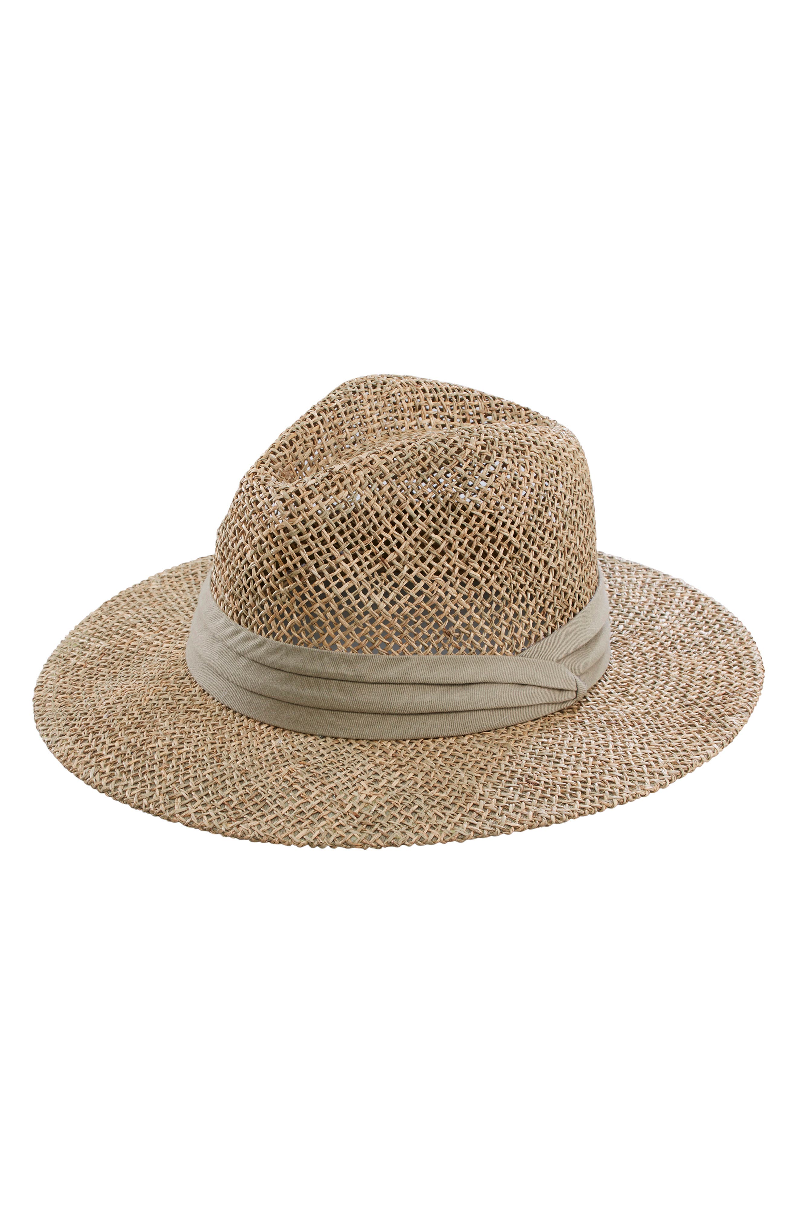 San Diego Hat Rush Straw Wide Brim Fedora Hat | Nordstromrack